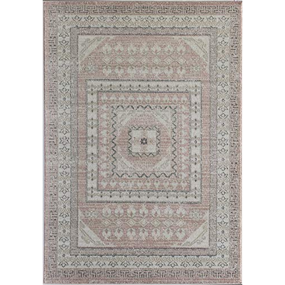 Rugs America Harper HY40A Carnation Transitional Vintage Area Rug, 5'x7'