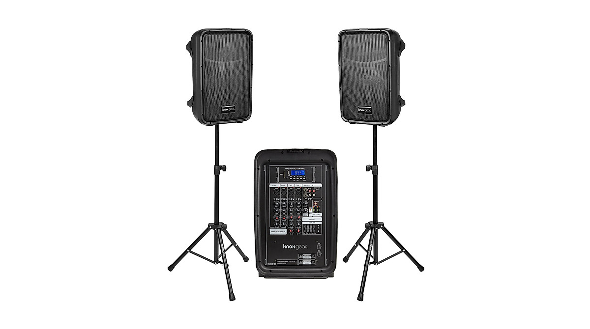 Portable DJ PA System with Mixer & Speakers - Knox Gear