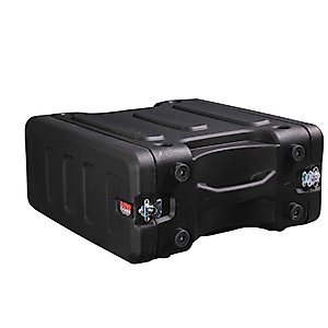 Gator Cases Pro Series Rotationally Molded 4U Rack Case with Standard 19" Depth; Made in USA (G-PRO-4U-19), Black