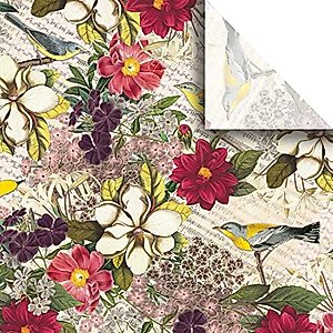 Colors of Rainbow Beautifully Designed Print Tissue Paper (48 Sheets, 20 inch X 14.5 inch) for Decoupage Gift Wrapping Gift Bag Party Decoration Craft Project Handmade Items (Botanic)
