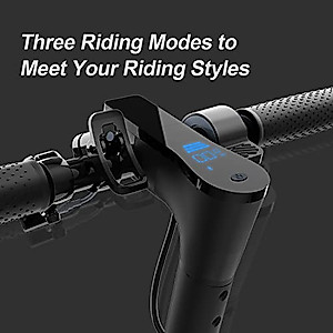 Electric Scooter 10" Solid Tires 600W Peak Motor Up to 20Miles Range and 19Mph Speed for Adults - Portable Folding Commuting Scooter with Double Braking System and App