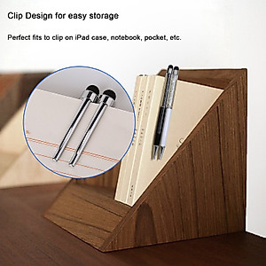 Stylus Pens, Besgoods 6Pcs Crystal 2 in 1 Slim Capacitive Stylus &Ballpoint Pen for Touch Screens, Phones and Tablets, Sky Blue pink Purple Royal Blue Black White