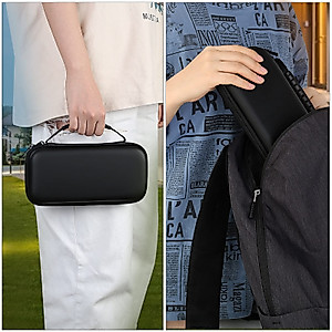 HEYSTOP Pouch Compatible with Nintendo Switch Lite, Protective Case Cover Carrying Case with 10 Game Card Cases, Accessories for Nintendo Switch Lite – Black