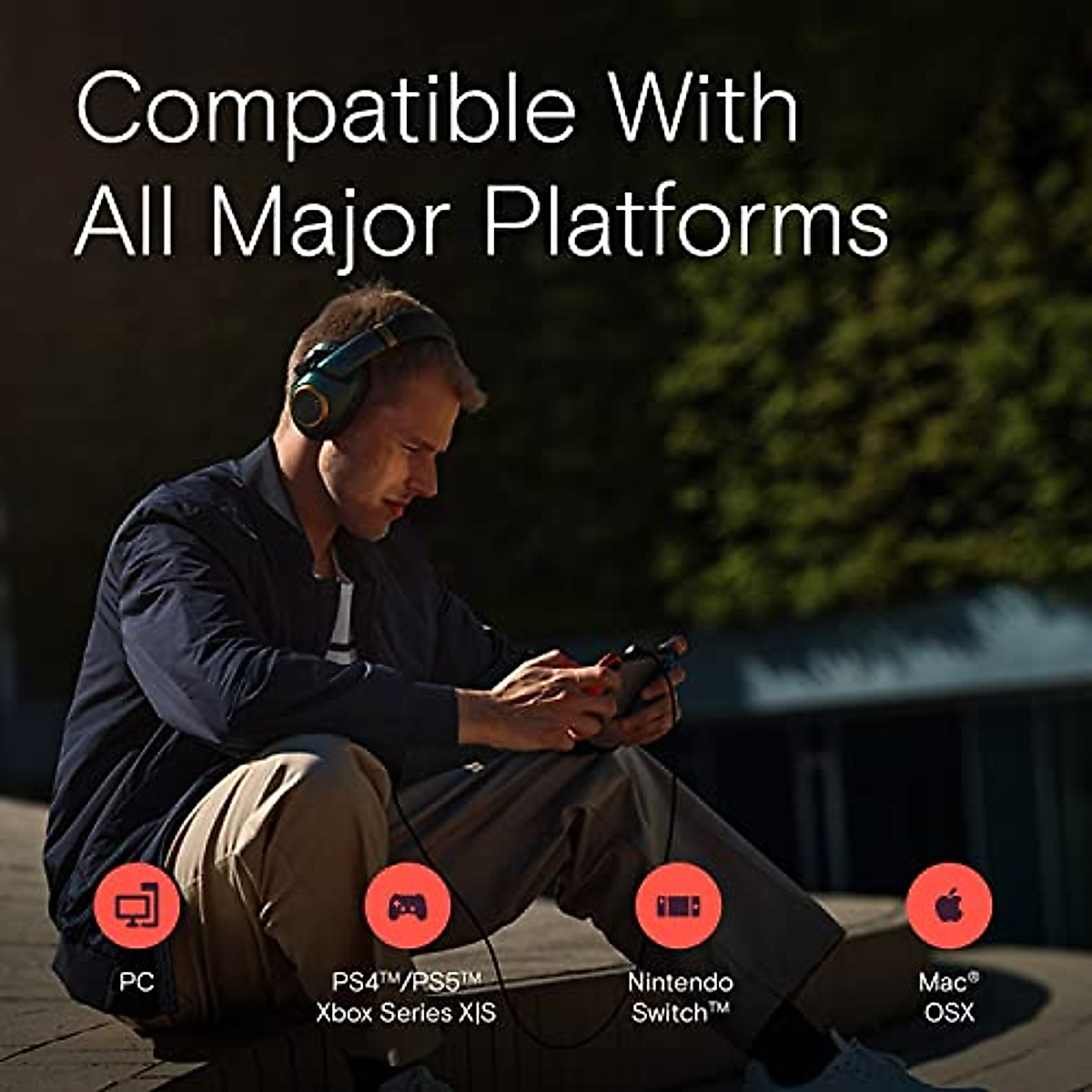 EPOS H6Pro - Closed Acoustic Gaming Headset with Mic - Over-Ear Headset – Lightweight - Lift-to-Mute - Xbox Headset - PS4 Headset - PS5 Headset - PC/Windows Headset - Gaming Accessories (Black)