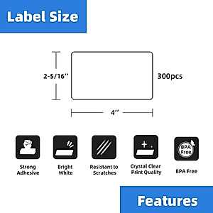 Printholic Compatible Direct Thermal Labels Replacement for DYMO 30256 (2-5/16" x 4") 12 Rolls Shipping Labels - Use with Labelwriter 450, 450 Turbo, 4XL, Rollo & Zebra Printers - 300 Labels/Roll