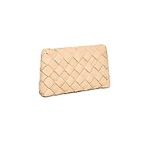 Loeffler Randall Women's Aviva Woven Puff Clutch, Natural, Tan, One Size