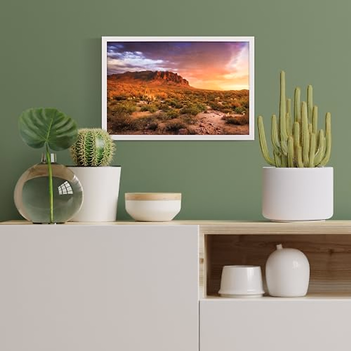 Gallery Solutions - 12"x18" White Wood Wall Poster Frame - Double White Mat - Wall Mount Display - Perfect Fit for Photos - Versatile Mounting Options - Rectangular Wall Mount