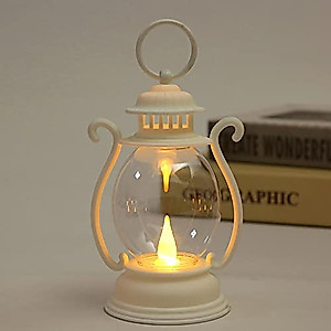 Vintage Lamp | Battery Powered LED Camping Lantern - Decorative Night Light for Bedroom Living Room Outdoor Graden Patio Camping Harrod