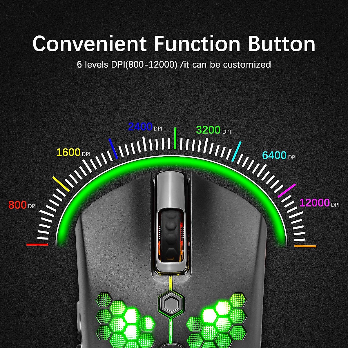Wired Gaming Keyboard and Mouse,3 in 1 Gaming Set,Green LED Backlit Mechanical Keyboard,12K DPI Superlight Gaming Mouse,Large Mouse Pad for PC Gamer