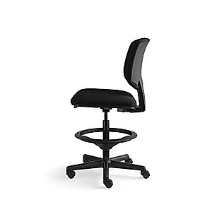 HON Volt Armless Task Chair, Stool, Black