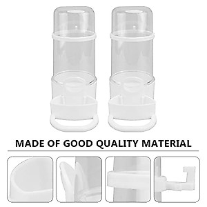 POPETPOP Bird Water Dispenser- Parrot Automatic Feeder Waterer Bottle Drinker Container Hanging on Cage for Parrots Budgie Cockatiel Lovebirds