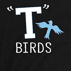 Pop Threads T Birds Tbird Gang Logo Retro 50s 60s Cosplay Baby Toddler Kids Girl Boy T-Shirt Black 3T