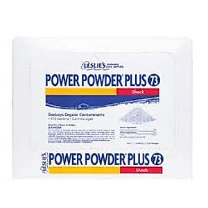 Leslie's Power Powder Plus Flagship Pool Shock and Super-Chlorinator, 1lb - 12 Pack