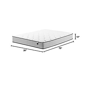ZINUS 10 Inch Comfort Support Cooling Gel Hybrid Mattress / Tight Top Innerspring Mattress / Motion Isolating Pocket Springs / Mattress-in-a-Box, Twin