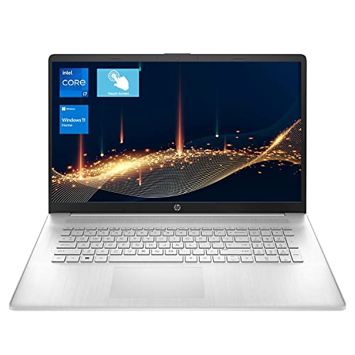 HP Newest 17t Touchscreen Laptop, 17.3" HD+ Display, Intel Core i7-1165G7, 32GB DDR4 RAM, 1TB PCIe SSD, Wi-Fi 6, Backlit KB, Bluetooth, Webcam, HDMI, Windows 11 Home, Silver