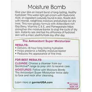 Garnier SkinActive Gel Face Moisturizer with Hyaluronic Acid, 1.7 Ounce