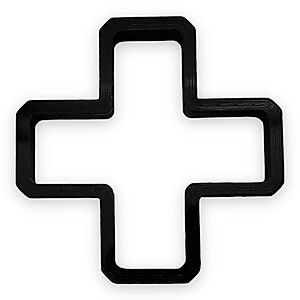 Plus + Addition Sign Cookie Cutter with Easy to Push Design (3 inch)