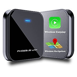Phoebus Link Wireless Carplay Adapter, Apple Carplay Wireless Adapter USB Carplay Dongle 2023 New Upgraded Convert Wired to Wireless Carplay from 2015-2022 Cars Support iOS and Online Updated