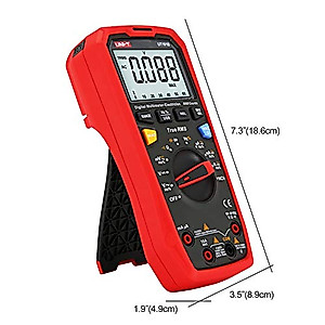 UNI-T Digital Multimeter UT161B, True RMS 6000 Counts 1000V AC/DC NCV, Measures Voltage Current Resistance Capacitance Frequency Duty Cycle, Tests Diodes Transistors