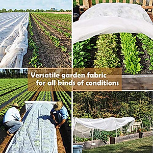 Plant Covers Freeze Protection, 10ft×33ft Reusable Rectangle Frost Protection Floating Row Cover Plant Blanket Garden Winterize Cover for Cold Weather Snow