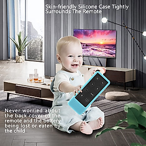 CHUNGHOP Protective Silicone Remote Case Compatible with Bose Solo 5 10 15 Series ii TV, for Bose Solo Cinemate Series II IIGS 1SR 10 & 15 Remote Anti-Slip, Shockproof(Glow in Dark Blue)