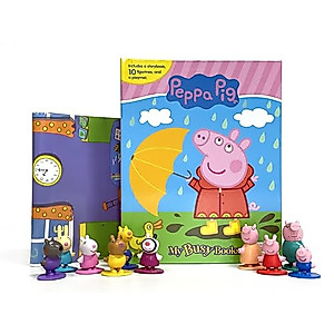 Peppa Pig My Busy Books - Storybook, 10 figurines, playmat