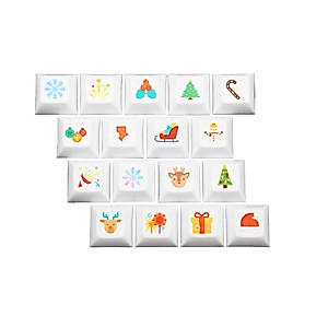 108 Key Mechanical Keyboard Dye Sub White Keycaps Love Animal Cartoon Food for MX Mechanical Gaming Keyboard (Color : The Nature)