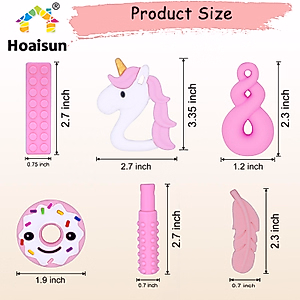 Chew Necklaces for Sensory Kids Girls, Chewy Necklace Sensory Kids with ADHD,SPD, Chewing, Teething or Special Needs, Autism Chew Toys Sensory for Kids Adult Reduce Anxiety Fidgeting