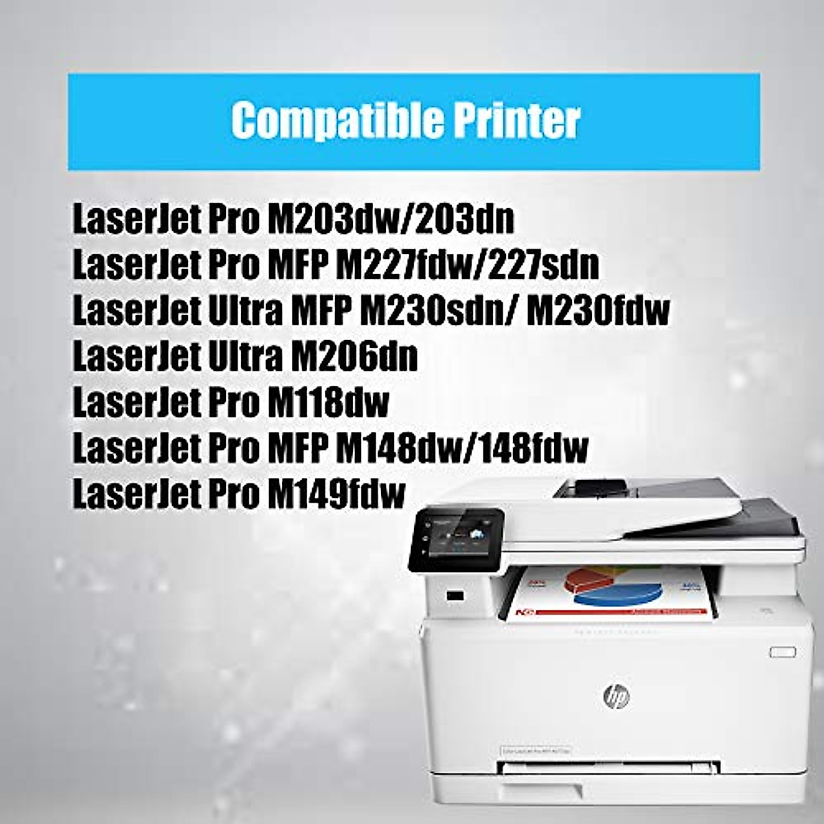 (2-Pack, Drum Unit) 4Benefit Compatible CF232A Drum Unit 32A 232A Used for Laser Jet Pro M203dn M203dw M227d M227fdn M227fdw M227sdn Printer