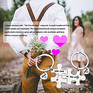 Vadaka Couple Keychain Gifts for Girlfriend Boyfriend Puzzle Couple Keychain for Him Her Matching Couple Keychain set Couples Jewelry Gift for Valentines Day Anniversary Christmas
