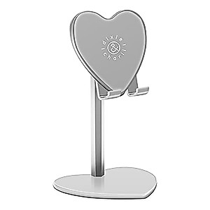 Dixie & Charli Universal Heart Shaped Phone Holder (Silver)