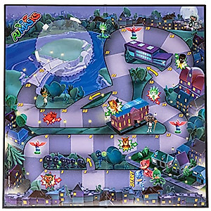 PJ Masks Hasbro Gaming HQ Rescue Kids Board Game, Preschool Games, Race to Stop Romeo, Includes 3D Plastic Tower, Kids Games Ages 4 and Up