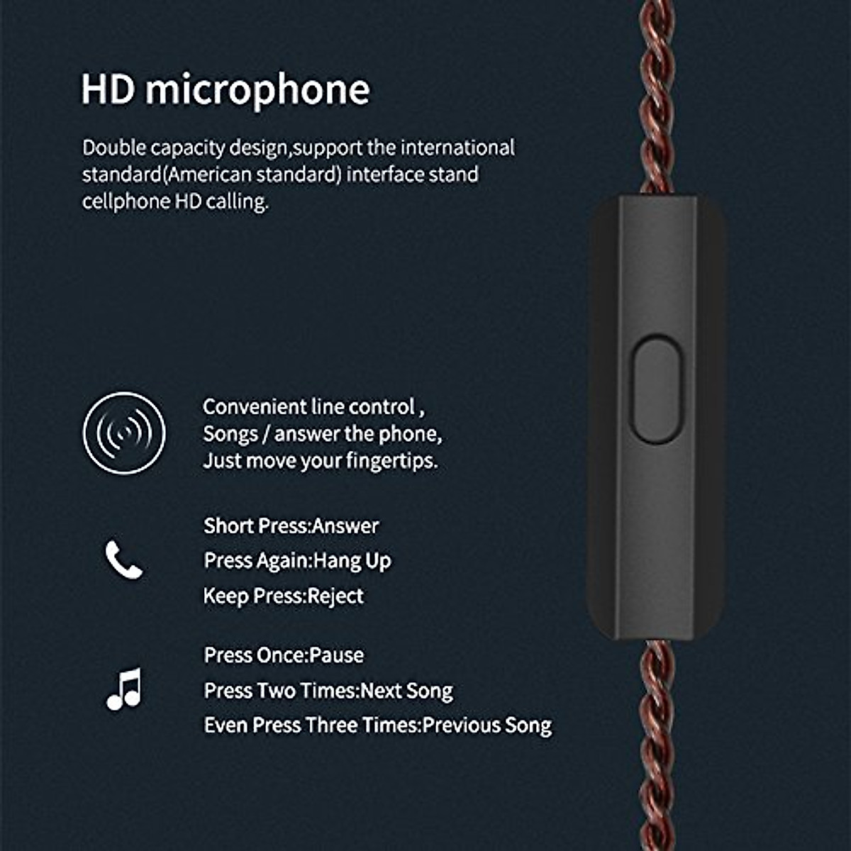 Linsoul KZ ZS10 5 Drivers in Ear Monitors High Resolution Earphones/Earbuds with Detachable Cable (with Mic, Red)