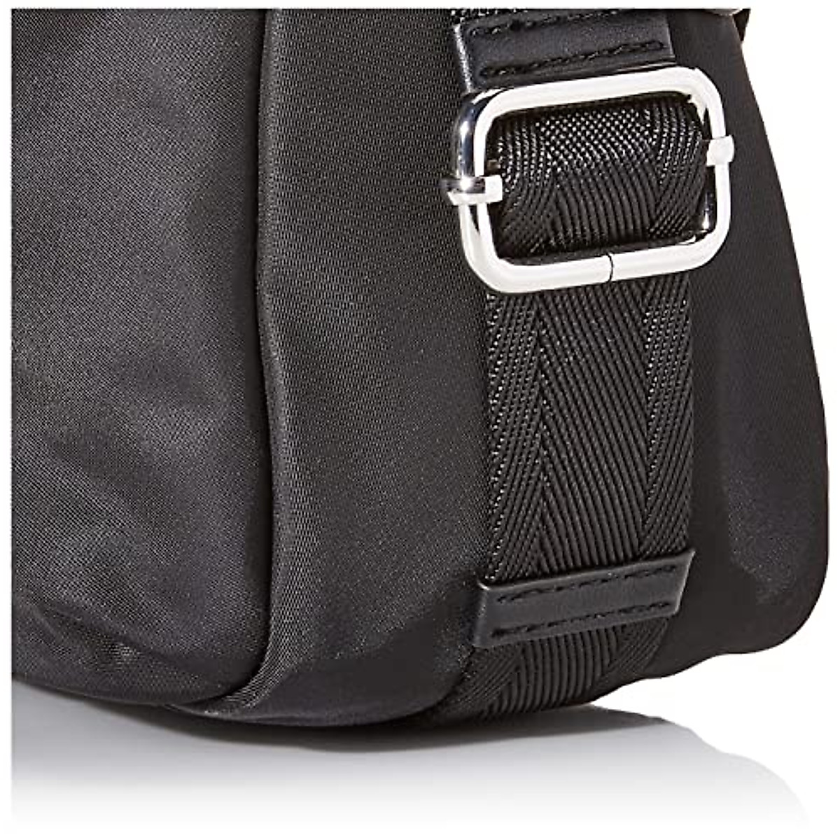 Calvin Klein Sussex Nylon Top Zip Crossbody, Black/Silver