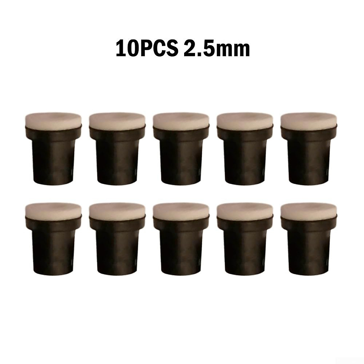 FACULX Abrasive Blast Sandblaster Replacement Nozzle Gun Ceramic Tips for 5gallon Sandblasting Tanks 2mm-3.5mm(2.5mm)