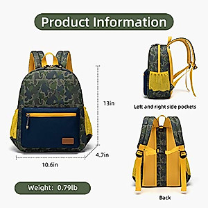 willikiva Camo Toddler Backpack for Kids Boys Preschool Safety Harness Leash(Camouflage)
