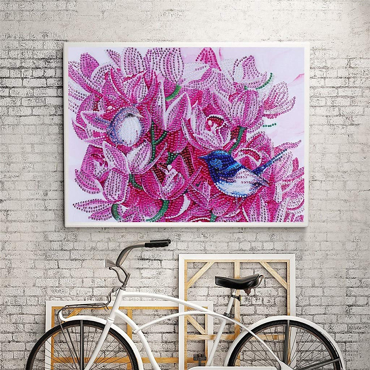 HAPPIShare Diamond Painting Kits for Adults – 5D DIY Diamond Number Kits with Full Drill – Crystal Rhinestone Diamond Embroidery Paintings Great for Home, Office, Wall Deco