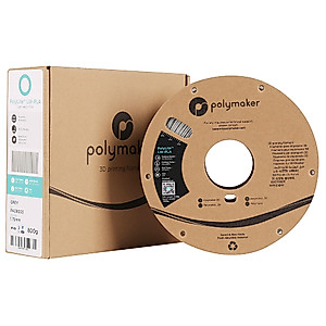 Polymaker LW PLA Filament 1.75mm Gray, Pre-Foamed PLA 800g Lightweight 3D Filament - PolyLite 3D Printer LW-PLA for Printing RC Plane, 190-210 °C Printing Temp. | High Rigidity | Easy to Paint