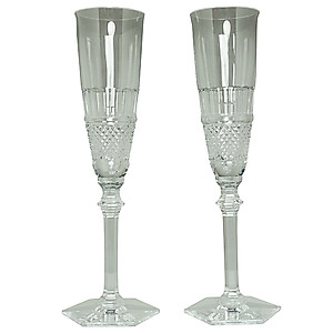 バカラ(Baccart) Baccarat Glass Pair Diamant Champagne Flute 2807400 [Parallel Import] 2807400