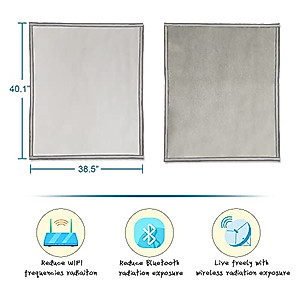 STARLENGET EMF Blanket for Belly Faraday Blanket for Pregnant and Babies, 5G Anti-Radiation EMF Protective Blanket, WiFi Bluetooth Electric Wave Pregnancy Protection Blanket 38'' x 40''