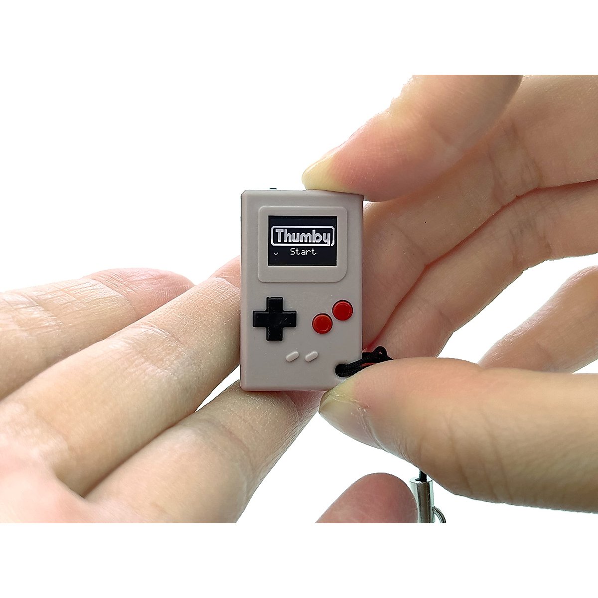 TinyCircuits Thumby (2 Pack Gray & Clear Plus Link Cable), Tiny Game Console, Playable Programmable Keychain: Electronic Miniature, STEM Learning Tool