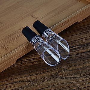 Wine Aerator Pourer (Transparent)2 Pack Wine Aerator Pourer Spout, 2-in-1 Diffuser Oxygenator and Pouring Dispenser- Premium Red Wine Decanter Spout, Quick Decanter,