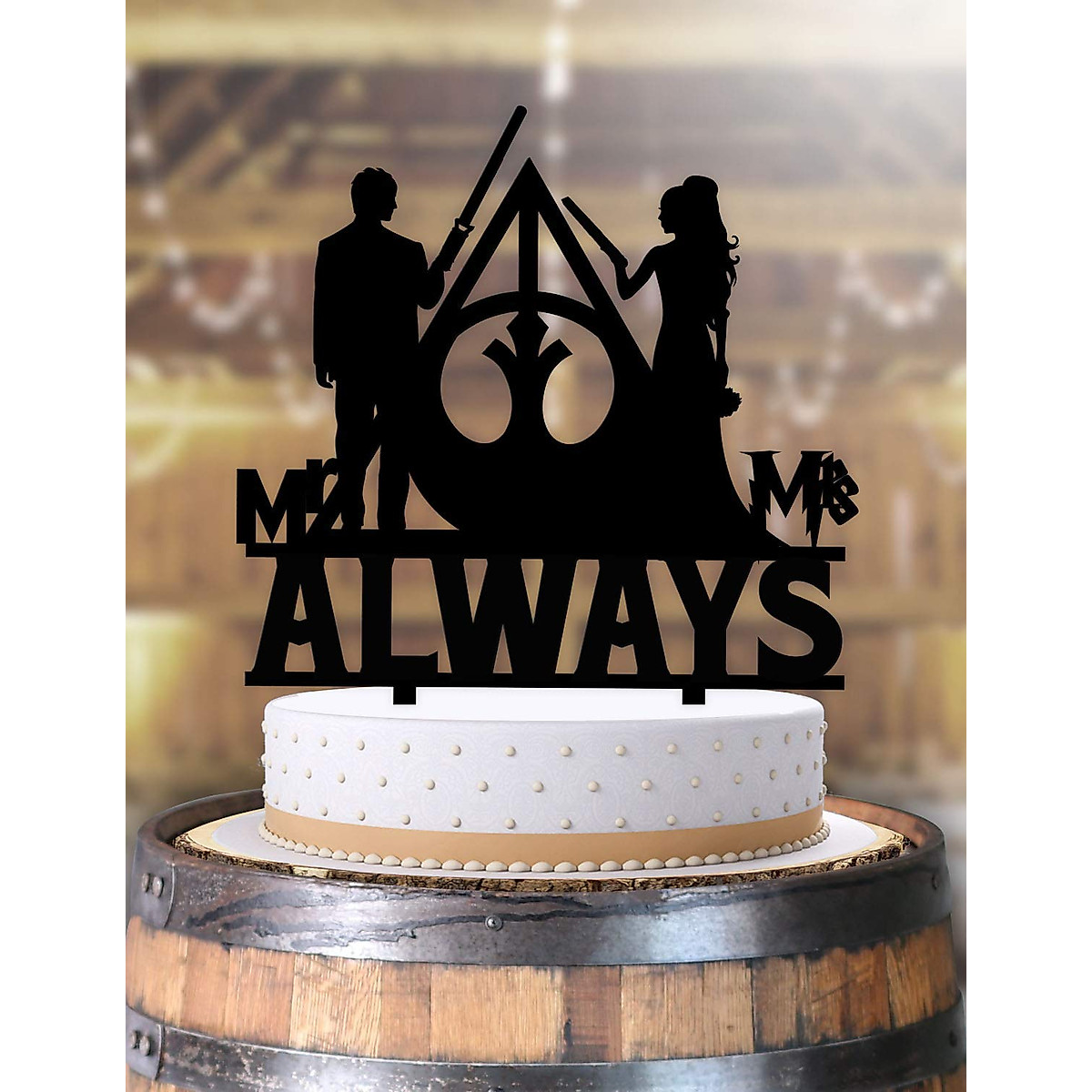 Always Jedi and Wizard Wedding Cake Topper