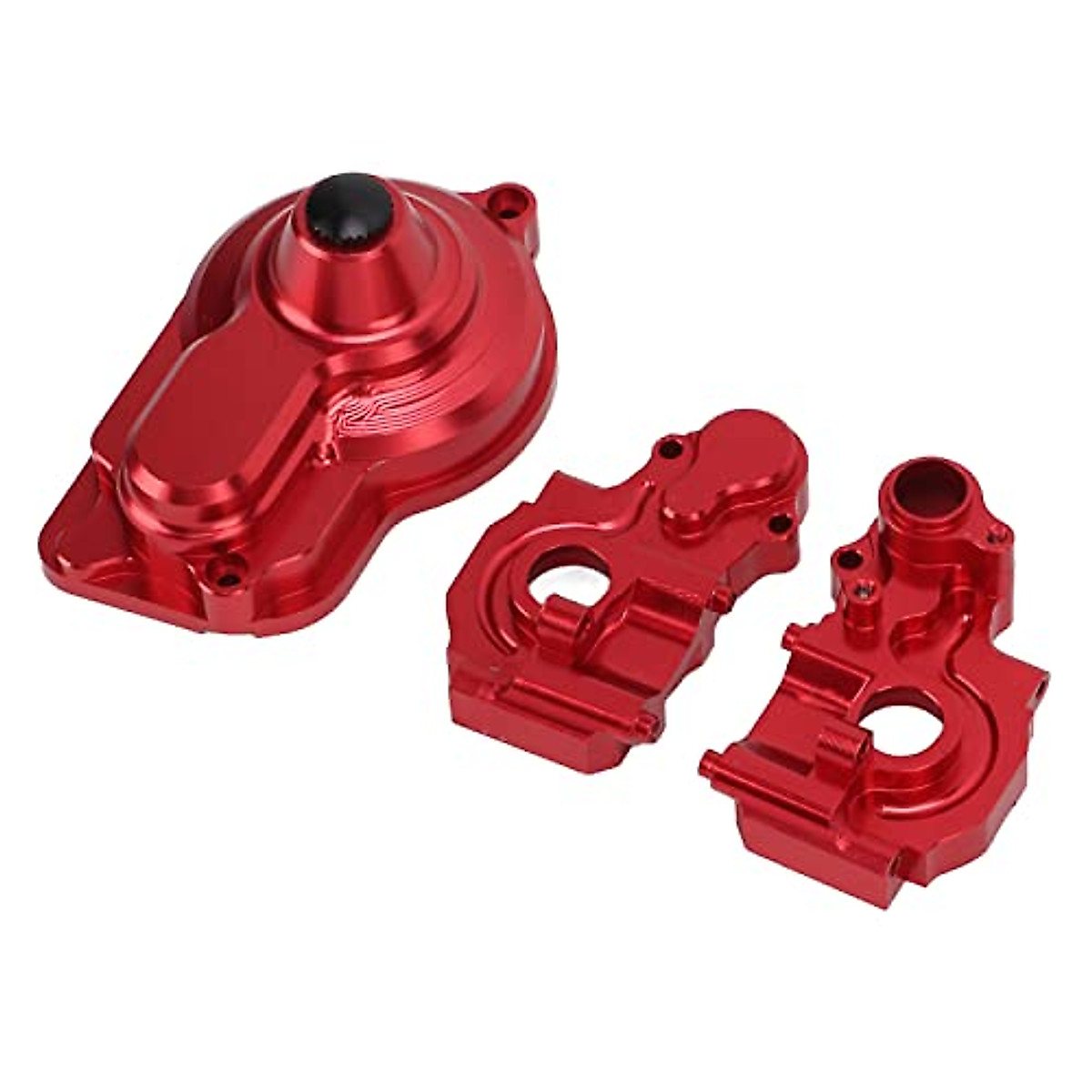 PenRux RC Rear Main Gear Cover, Durable Practical Rear Gear Box Housing Cover High Accuracy Lightweight for 1/18 RC Car (Red)