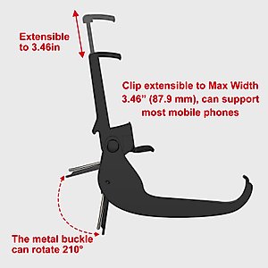 NBCP Xbox Series X Controller Phone Mount,foldable Phone holder for Xbox Series S|X/Xbox one Wireless Controllers cellphone clip ajustable(Clip Only)