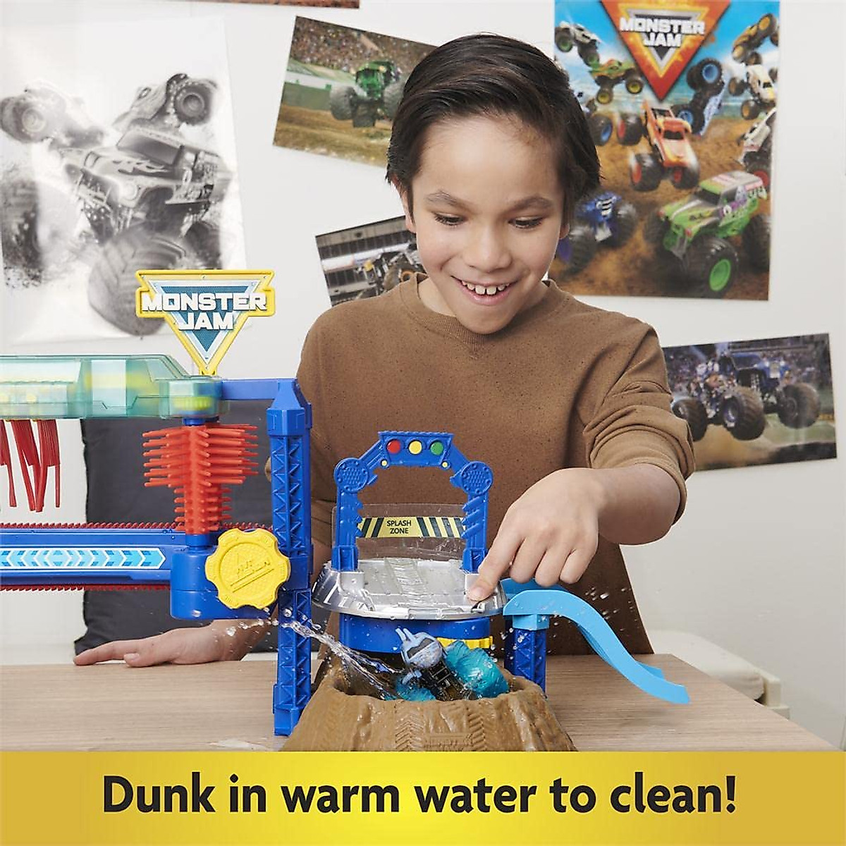Spin Master 6060160 Monster Jam 1T64 Truck Wash Playset