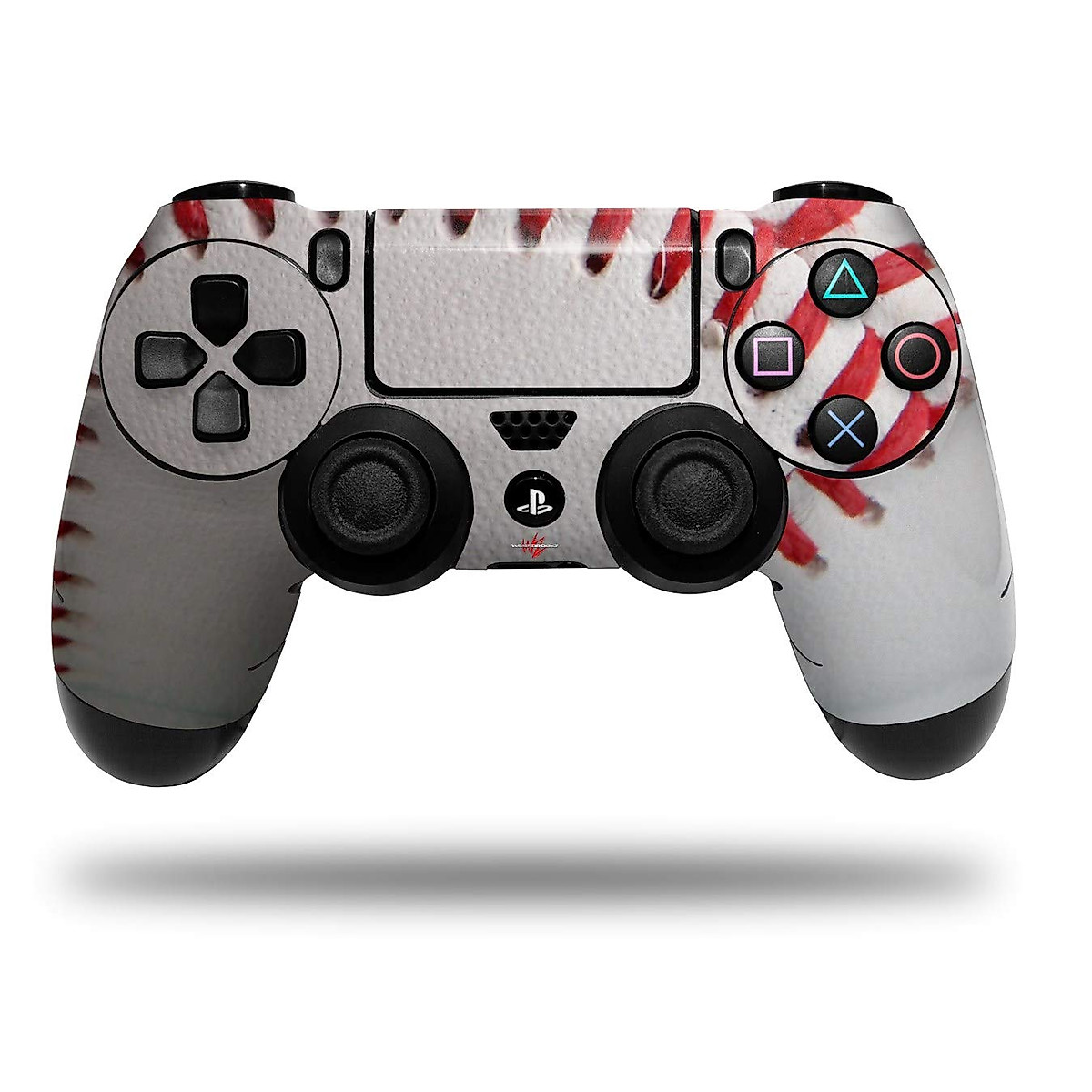 WraptorSkinz Skin Compatible with Sony PS4 Dualshock Controller PlayStation 4 Original Slim and Pro Baseball (Controller NOT Included)