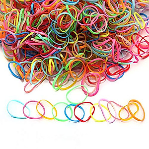 HOYOLS Baby Hair Ties Rubber Bands for Toddler Infants Kids Girls Thin Small Hair Elastics TPU 1500 Piece Pack