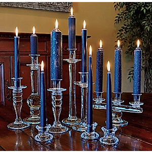 Root Candles 597220 Unscented Timberline Collenette 7-Inch Dinner Candles, 4-Count, Abyss