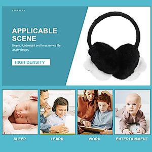 VALICLUD Kids Plush Earmuffs Cartoon Panda Ear Covers Winter Animal Ear Warmer Softs Ear Accessories (Beige)